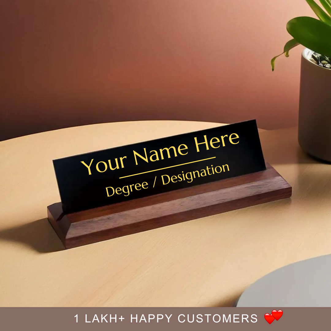 Office Desk Name Plate - Premium – Gifting Bonsai