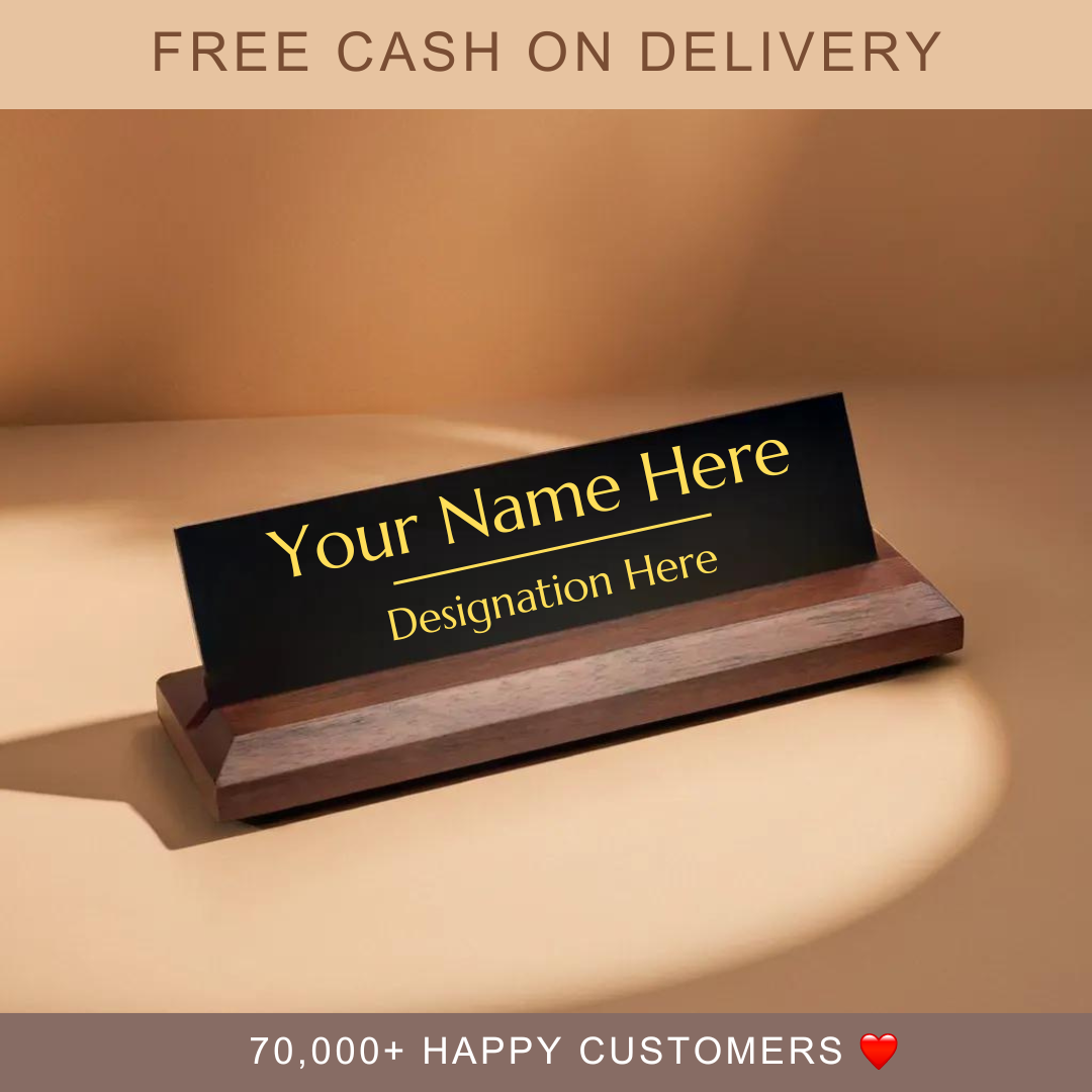 Office Desk Name Plate - Premium – Gifting Bonsai
