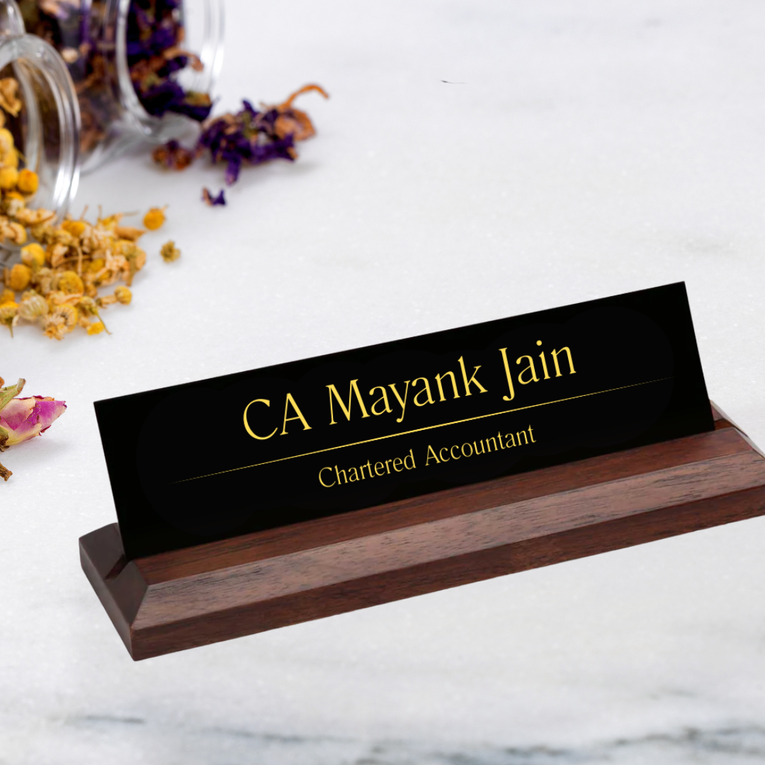 Office Desk Name Plate - Premium – Gifting Bonsai