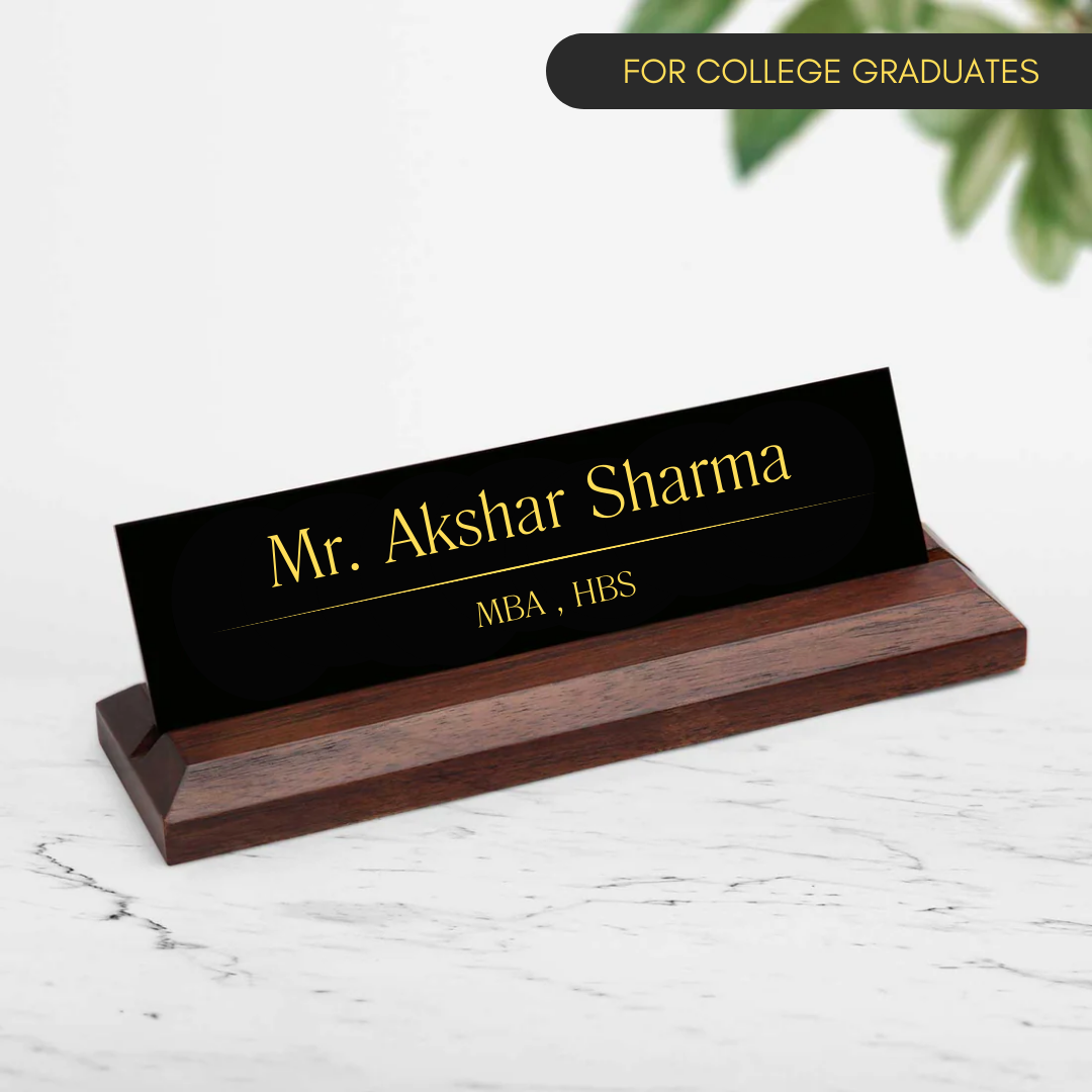 Office Desk Name Plate - Premium – Gifting Bonsai